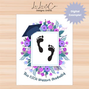 NICU Footprint Crafts, NICU Graduate, NICU Handprint Craft, Nicu ...