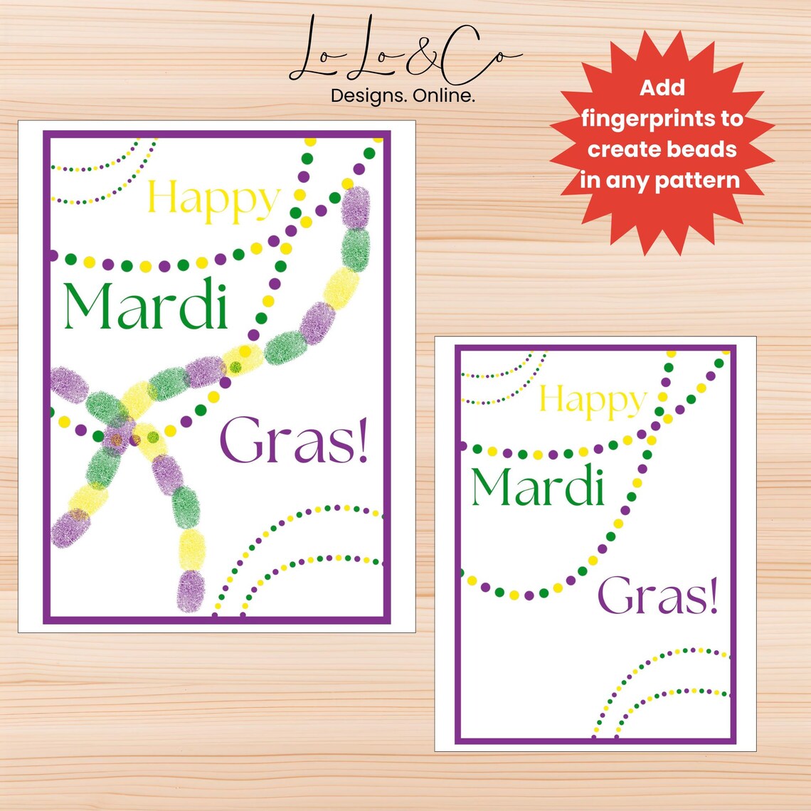 Mardi Gras Craft Bundle, Mardi Gras Handprint Craft, Mardi Gras Craft ...