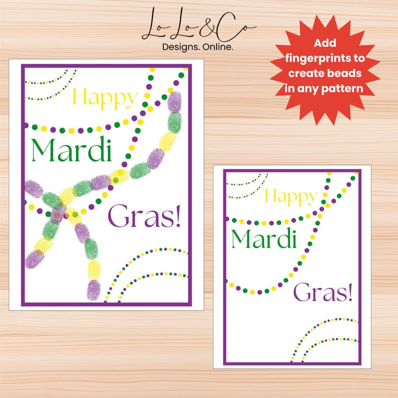 Mardi Gras Craft Bundle, Mardi Gras Handprint Craft, Mardi Gras Craft ...