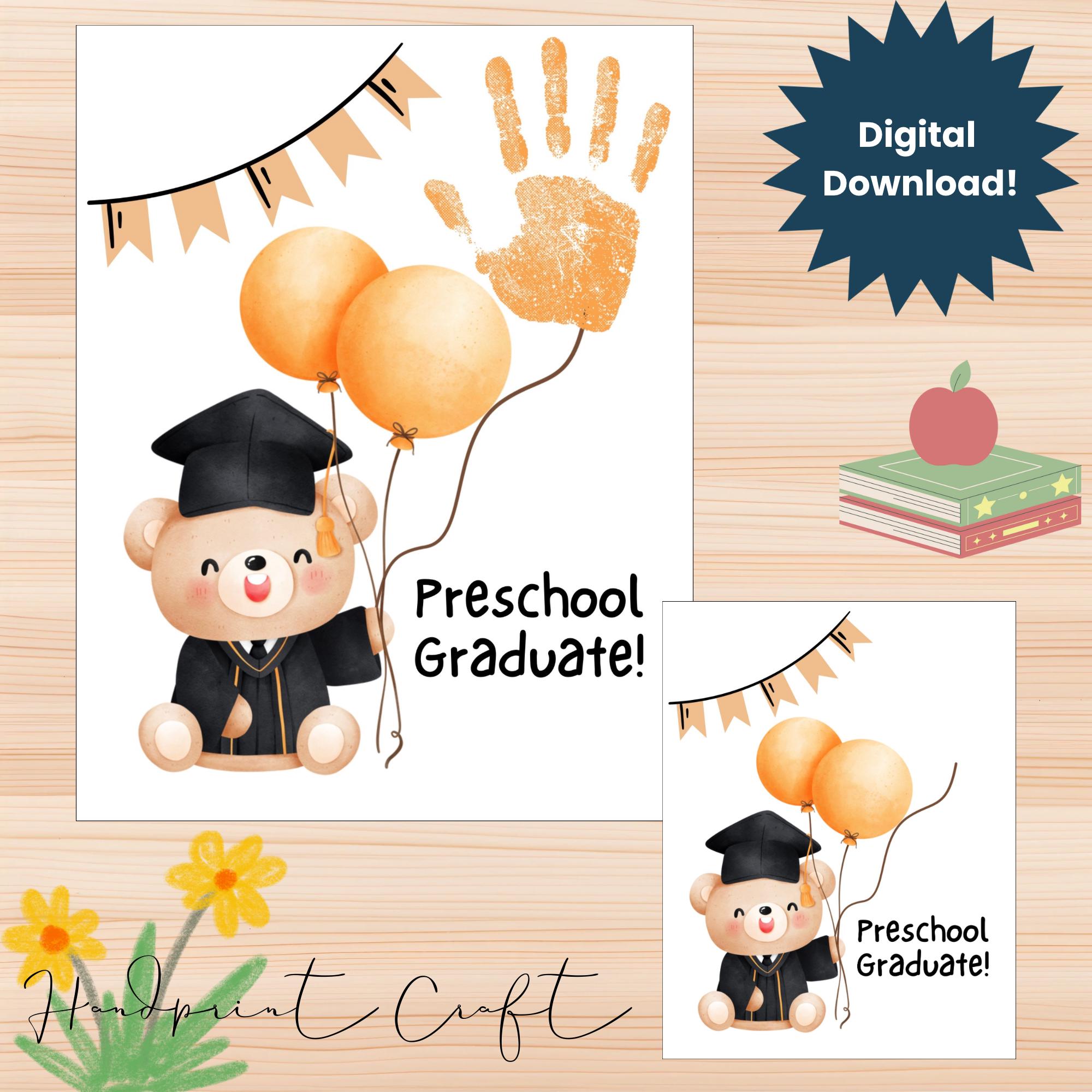 Preschool Graduation Handprint Art, Preschool Graduation Keepsake, 2025 ...
