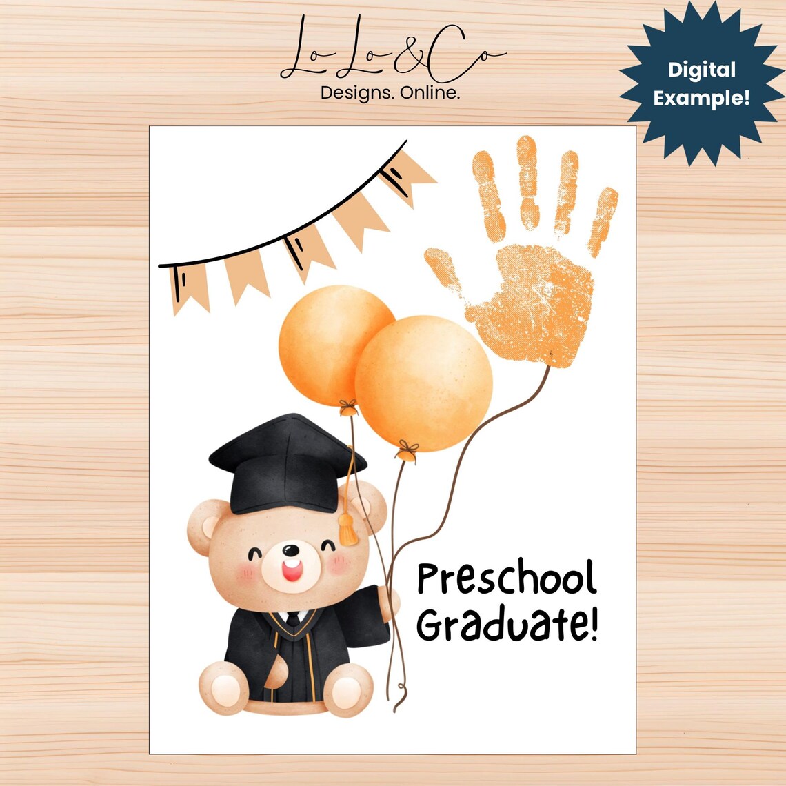 Preschool Graduation Handprint Art, Preschool Graduation Keepsake, 2025 ...