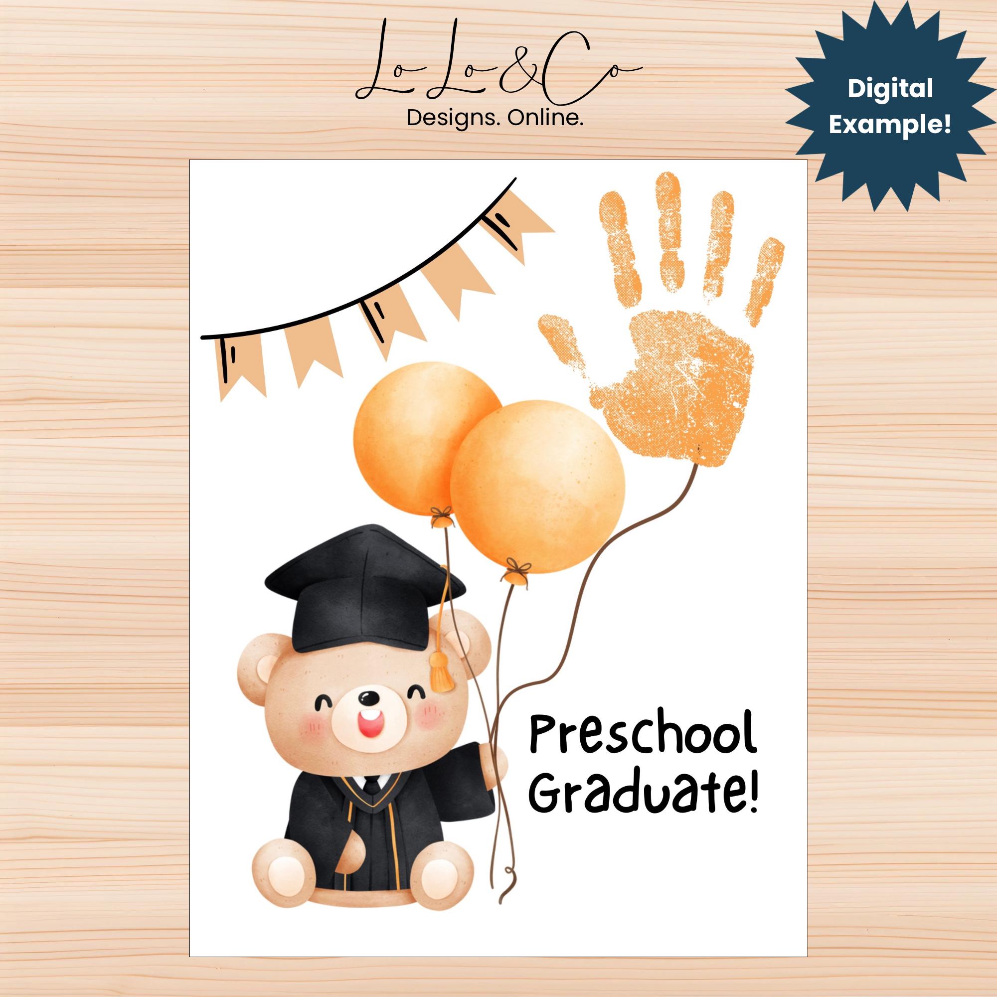 Preschool Graduation Handprint Art, Preschool Graduation Keepsake, 2025 ...