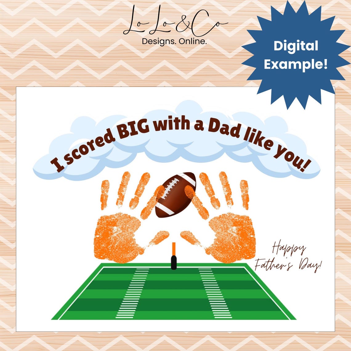 Fathers Day Handprint Craft, Fathers Day Handprint Printable, Fathers ...