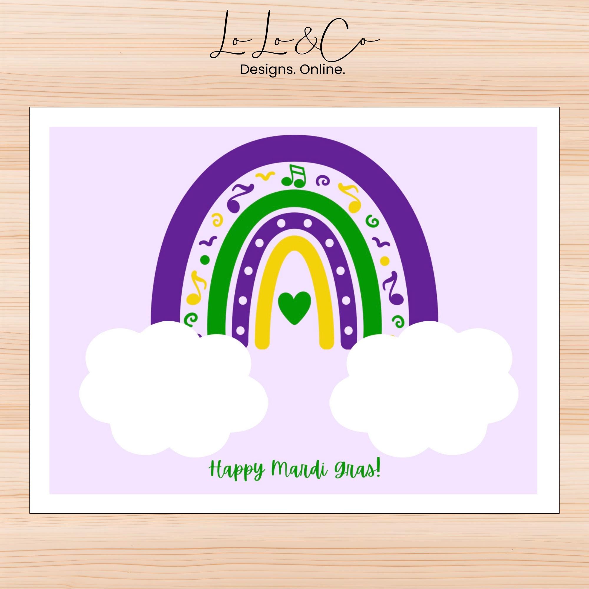 Mardi Gras Handprint Craft, Mardi Gras Craft Kit for Kids, Mardi Gras ...