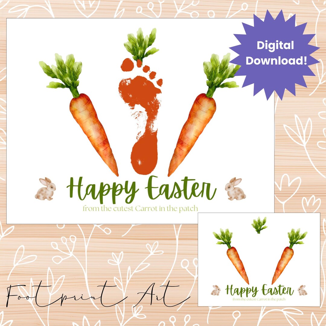 Easter Footprint Crafts, Easter Craft for Toddlers, My First Easter ...