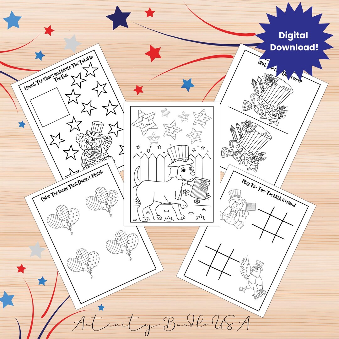 Memorial Day Activity Kids, Memorial Day Activities Printable, Memorial ...