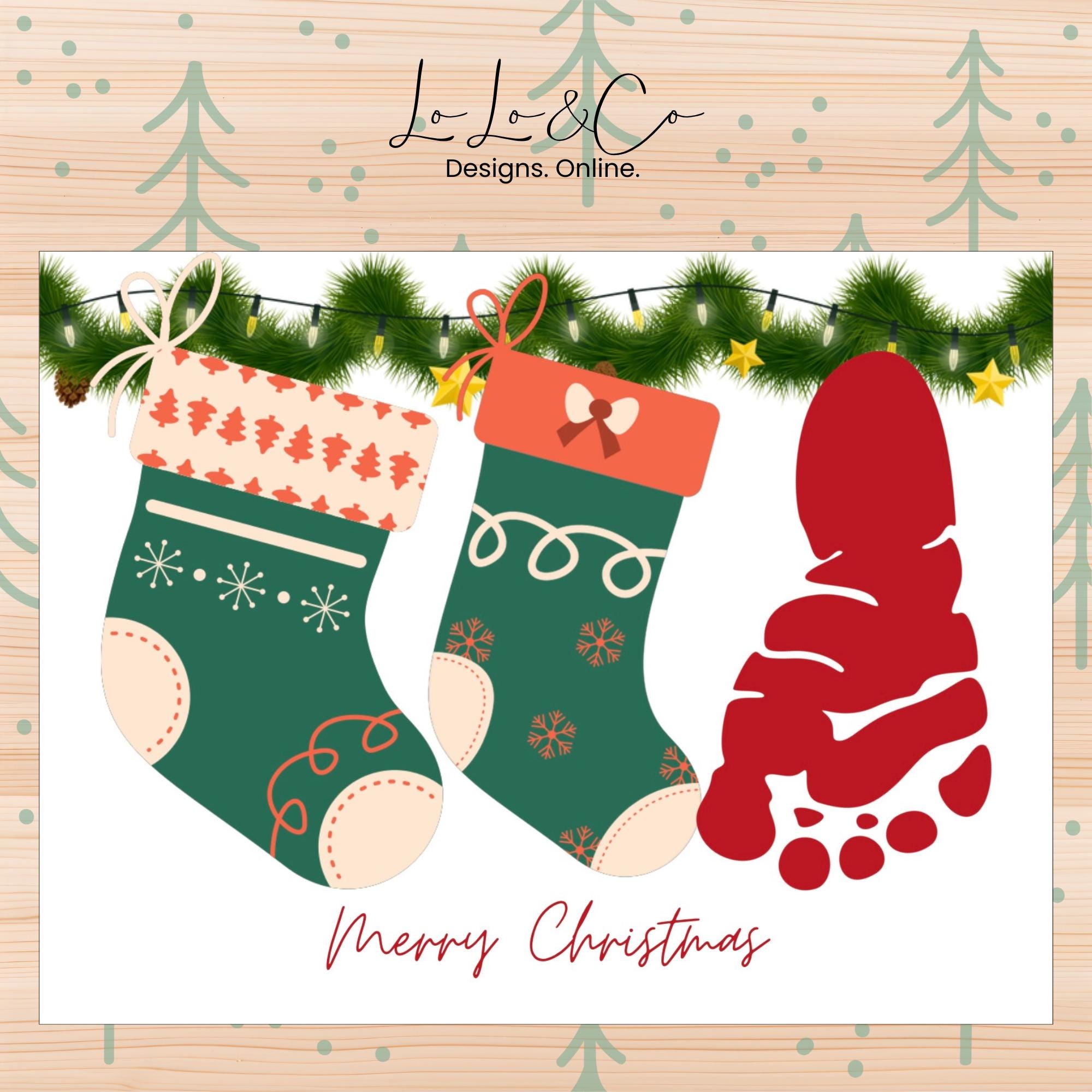Christmas Handprint Craft Printable, Christmas Footprint Craft ...