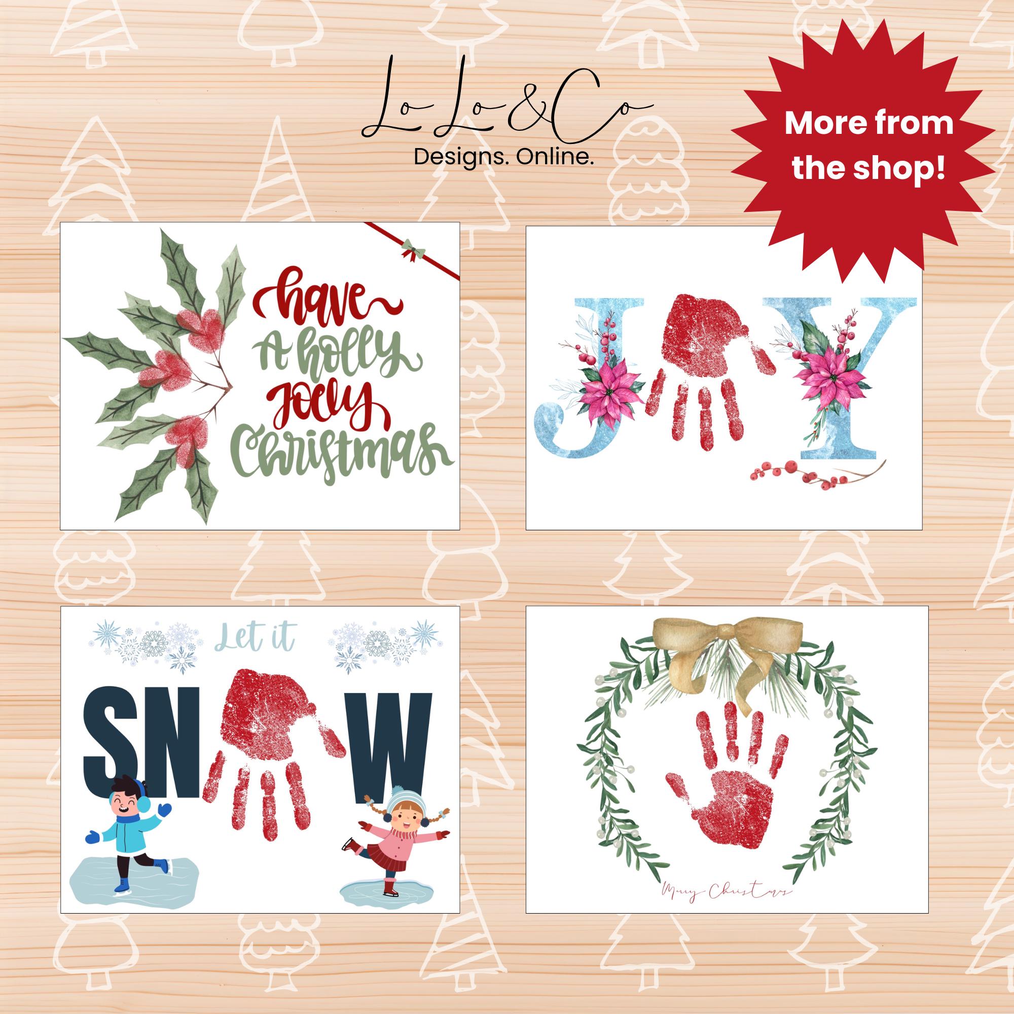 Christmas Footprint Art, My First Christmas Keepsake, Christmas ...