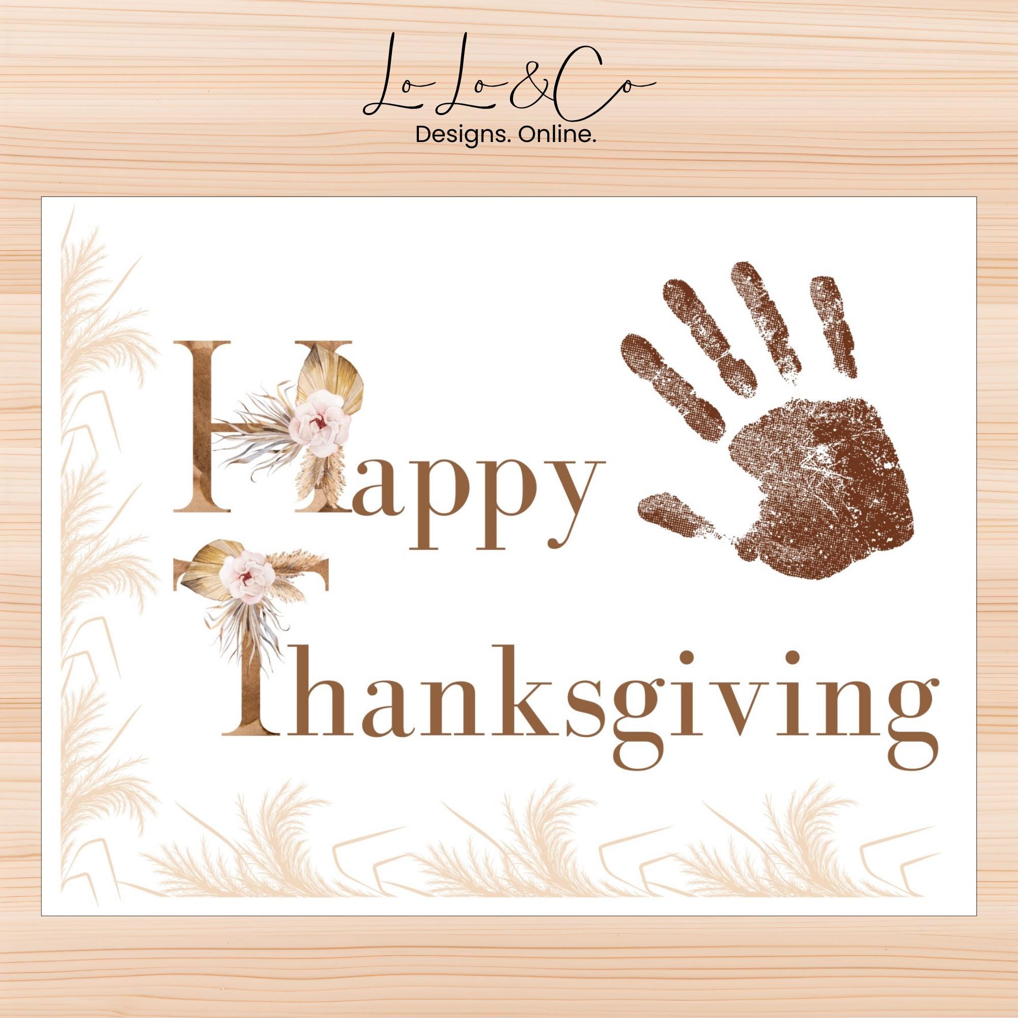 Thanksgiving Handprint Craft, Thanksgiving Footprint Craft,turkey ...