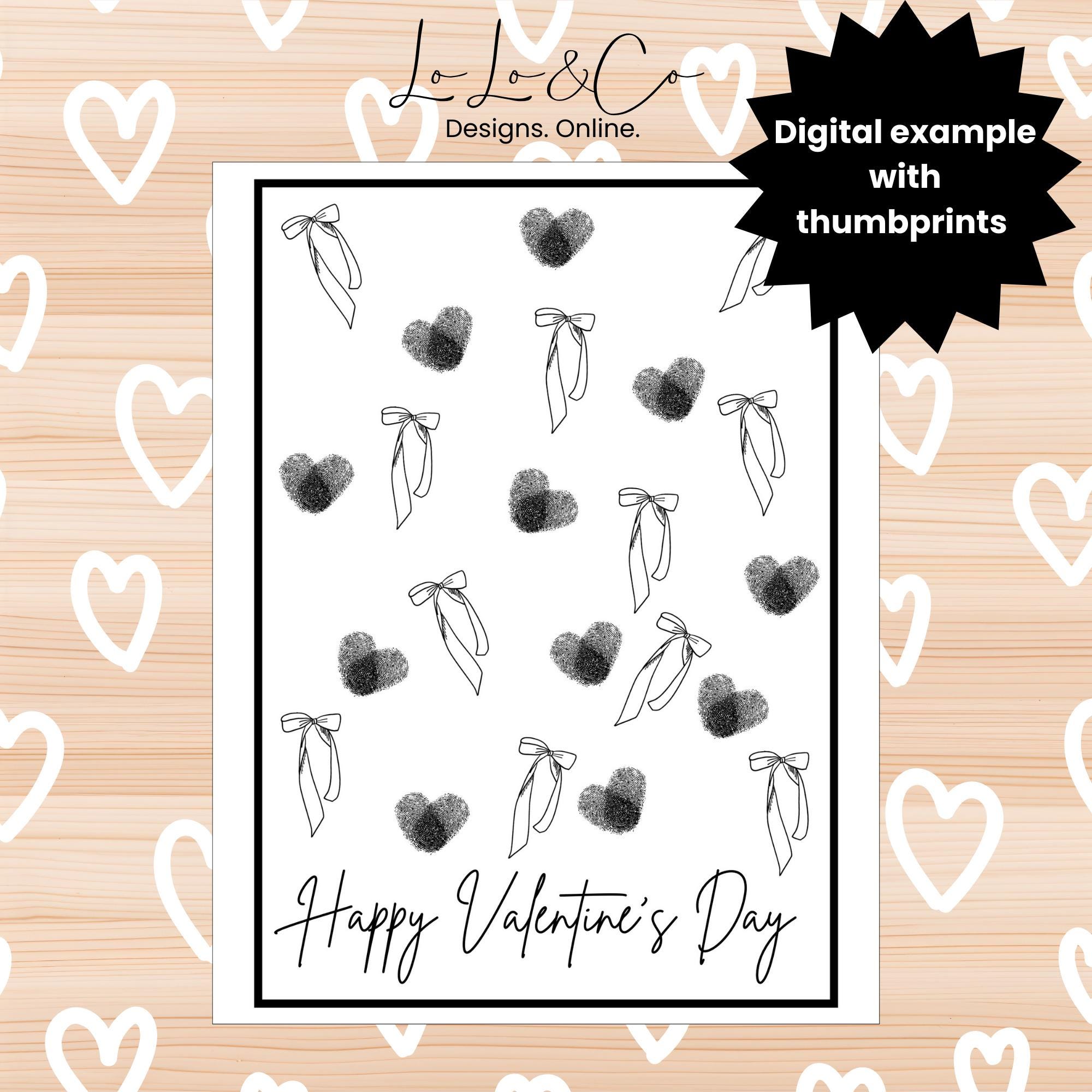 Valentines Day Thumbprint Craft, Valentine's Day Infant Crafts ...