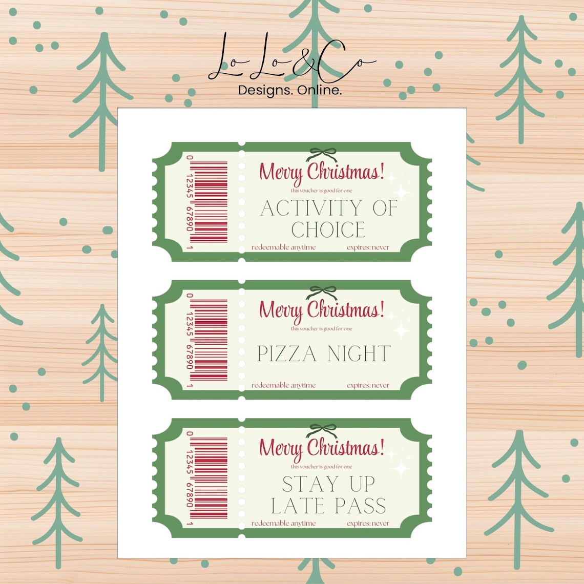 Kids Christmas Coupon Book Printable, Last Minute Kids Christmas Gift ...