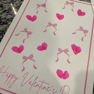 Valentines Day Thumbprint Craft, Valentine's Day Infant Crafts ...