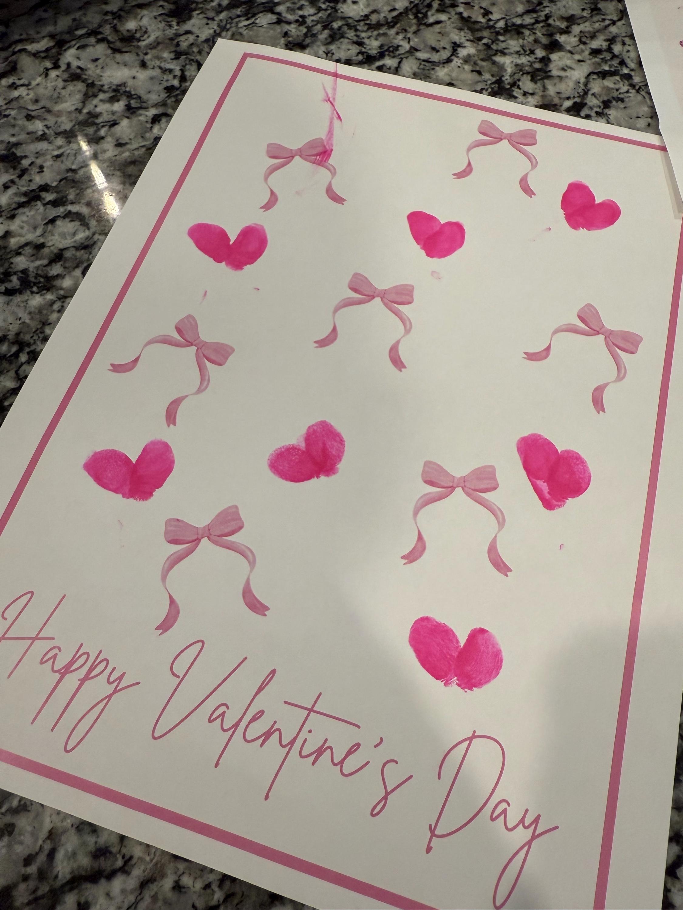 Valentines Day Thumbprint Craft, Valentine's Day Infant Crafts ...