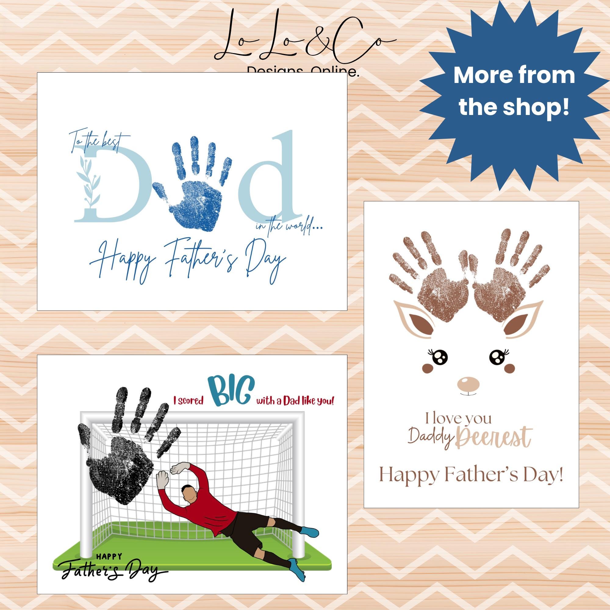 Fathers Day Handprint Craft, Fathers Day Printable Kids Fathers Day ...