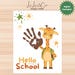 Back to School Handprint Craft, Back to School Printable, First Day of ...