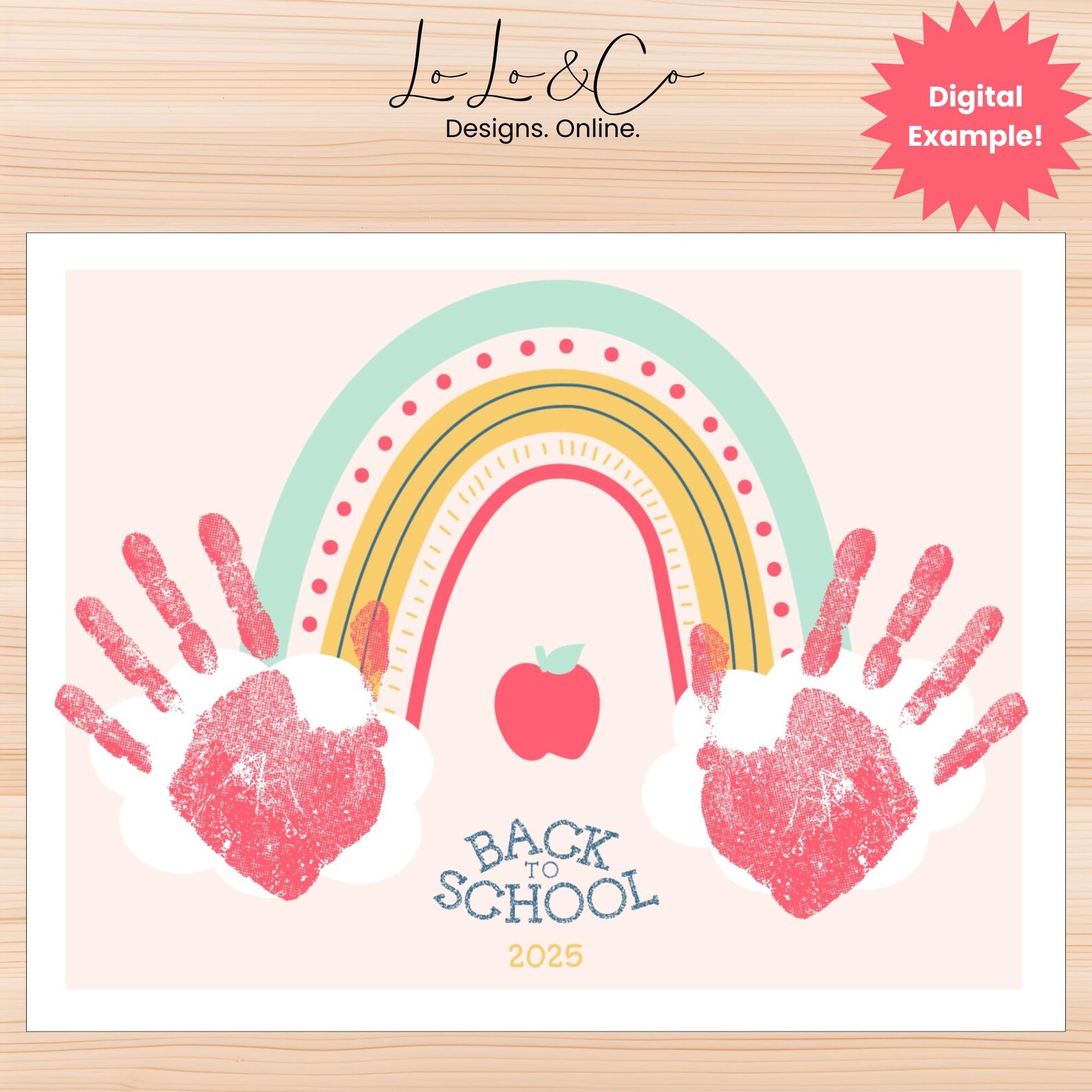 Back to School Handprint Craft, Back to School Printable, First Day of ...