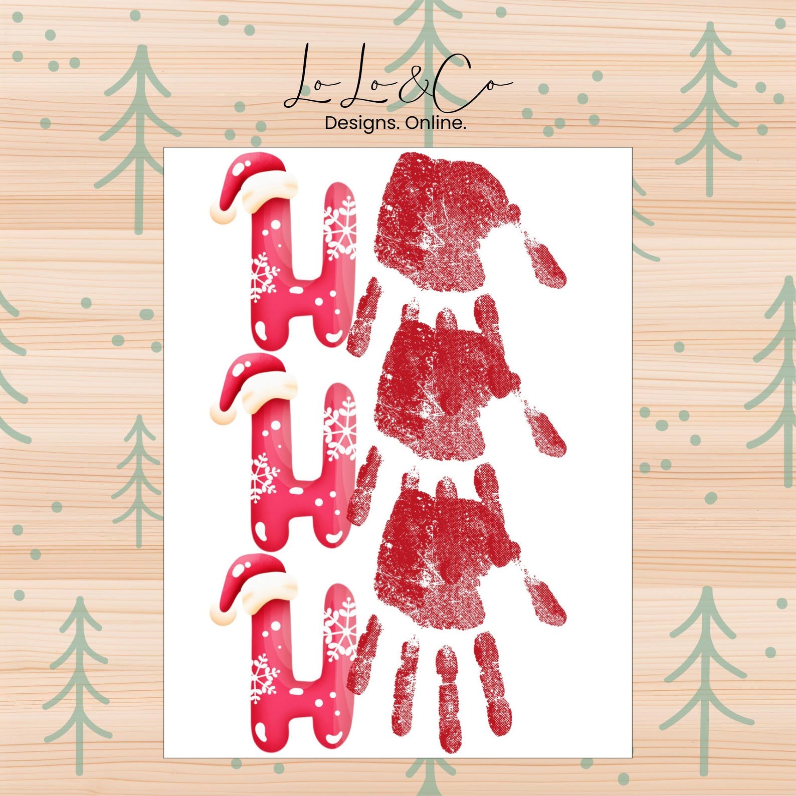 Christmas Handprint Craft Printable, Christmas Footprint Craft ...