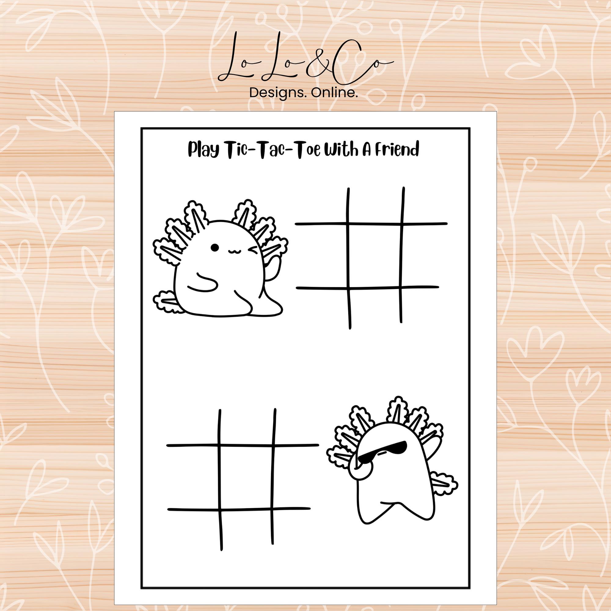 Axolotl Craft, Axolotl Activity Book, Axolotl Activities, Kids Activity ...