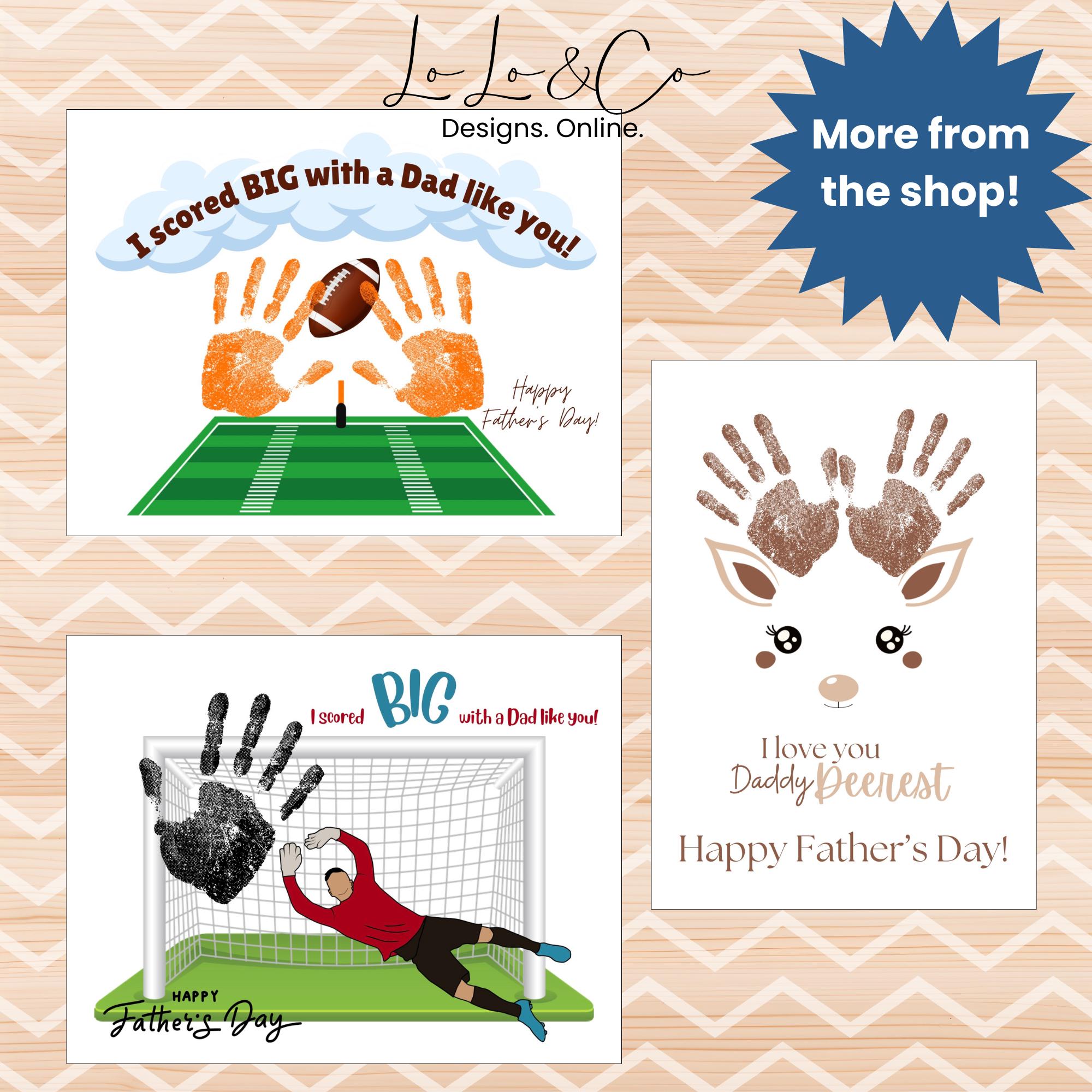 Fathers Day Handprint Craft, Fathers Day Handprint Printable, Fathers ...
