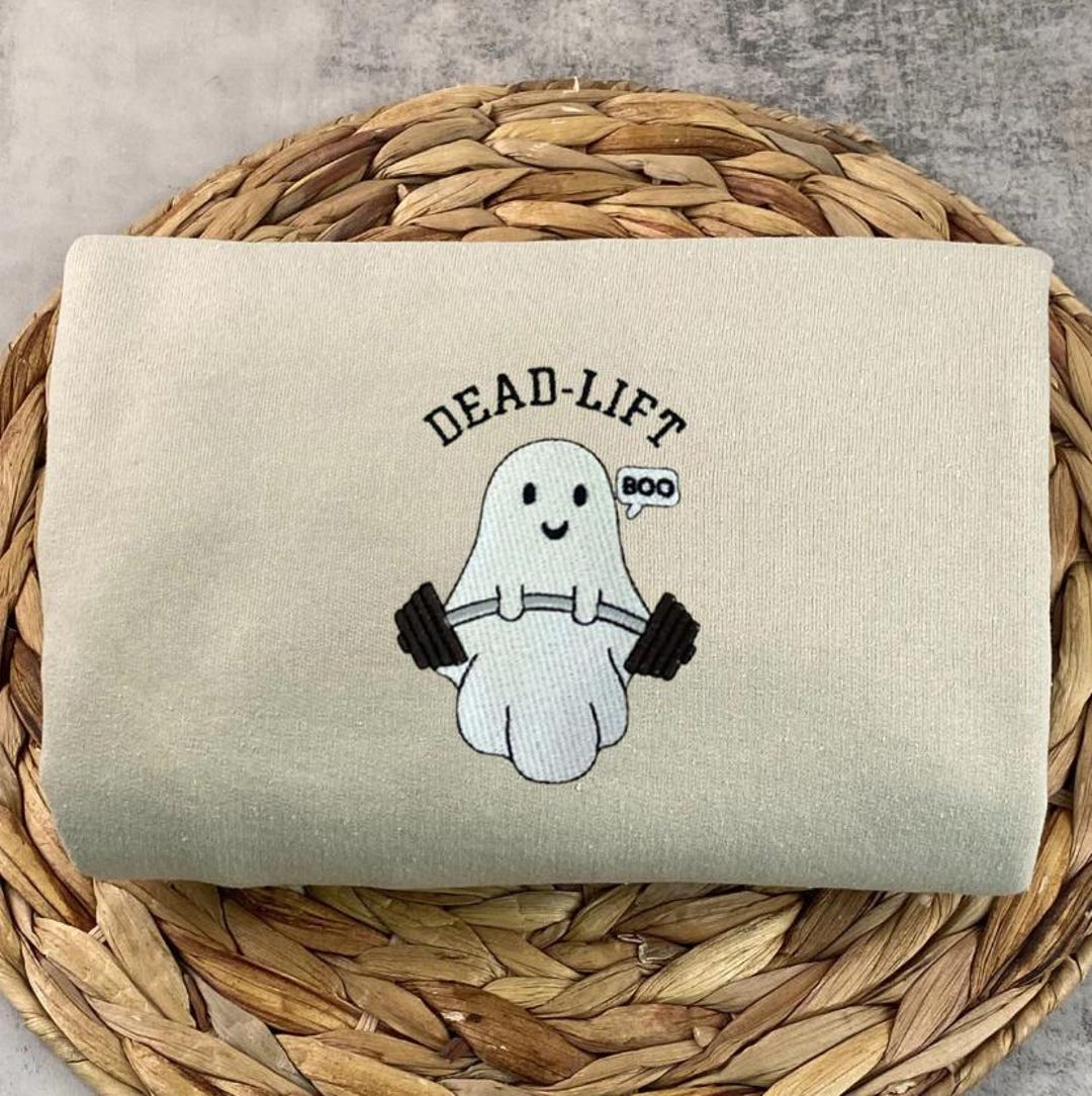 Funny Ghost Hoodie, Dead-lift Shirt, Ghost Deadlift Sweatshirt, Gym Bro ...