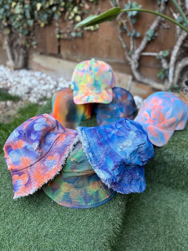 Custom Spray Painted Bucket Hat: Abstract Graffiti Art - Etsy