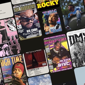 100 Iconic Rap Music Posters - Hip-hop Legends Wall Art Collection ...