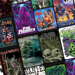 Rock and Metal Music Posters - Vintage-style Prints, Band Art Wall ...
