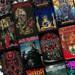 Rock and Metal Music Posters - Vintage-style Prints, Band Art Wall ...