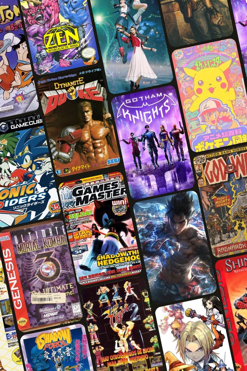 100 Gaming Posters Video Games- Vintage & Modern _ Video Game Prints ...