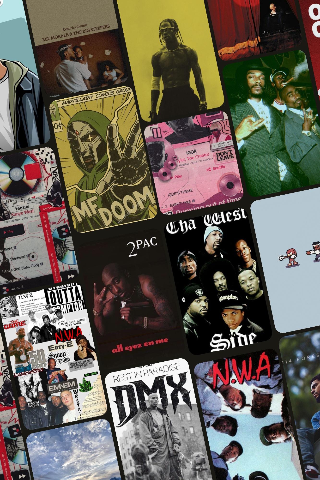 100 Iconic Rap Music Posters - Hip-hop Legends Wall Art Collection ...