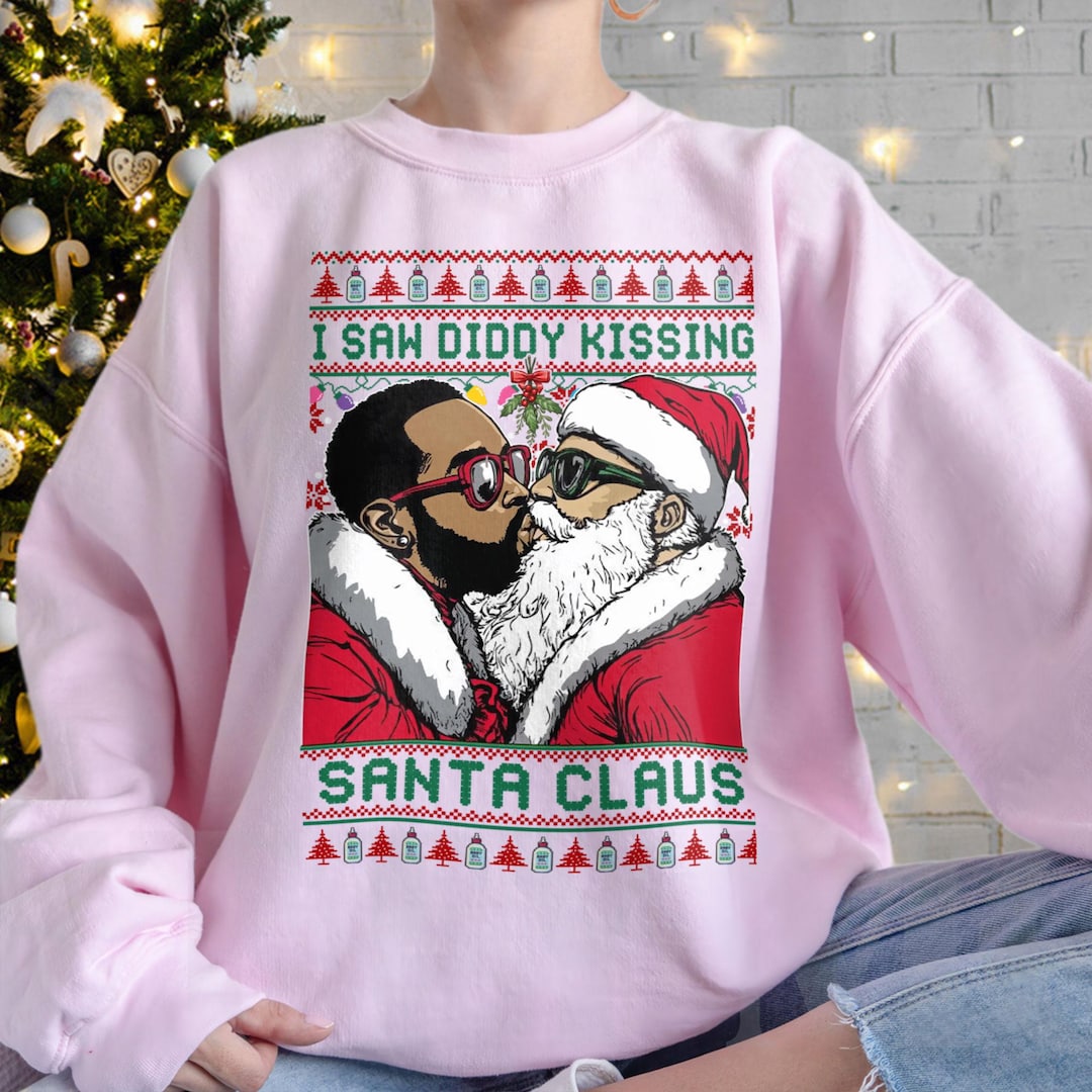 Eu vi Diddy beijando o Papai Noel png, música viral de festa engraçada ...