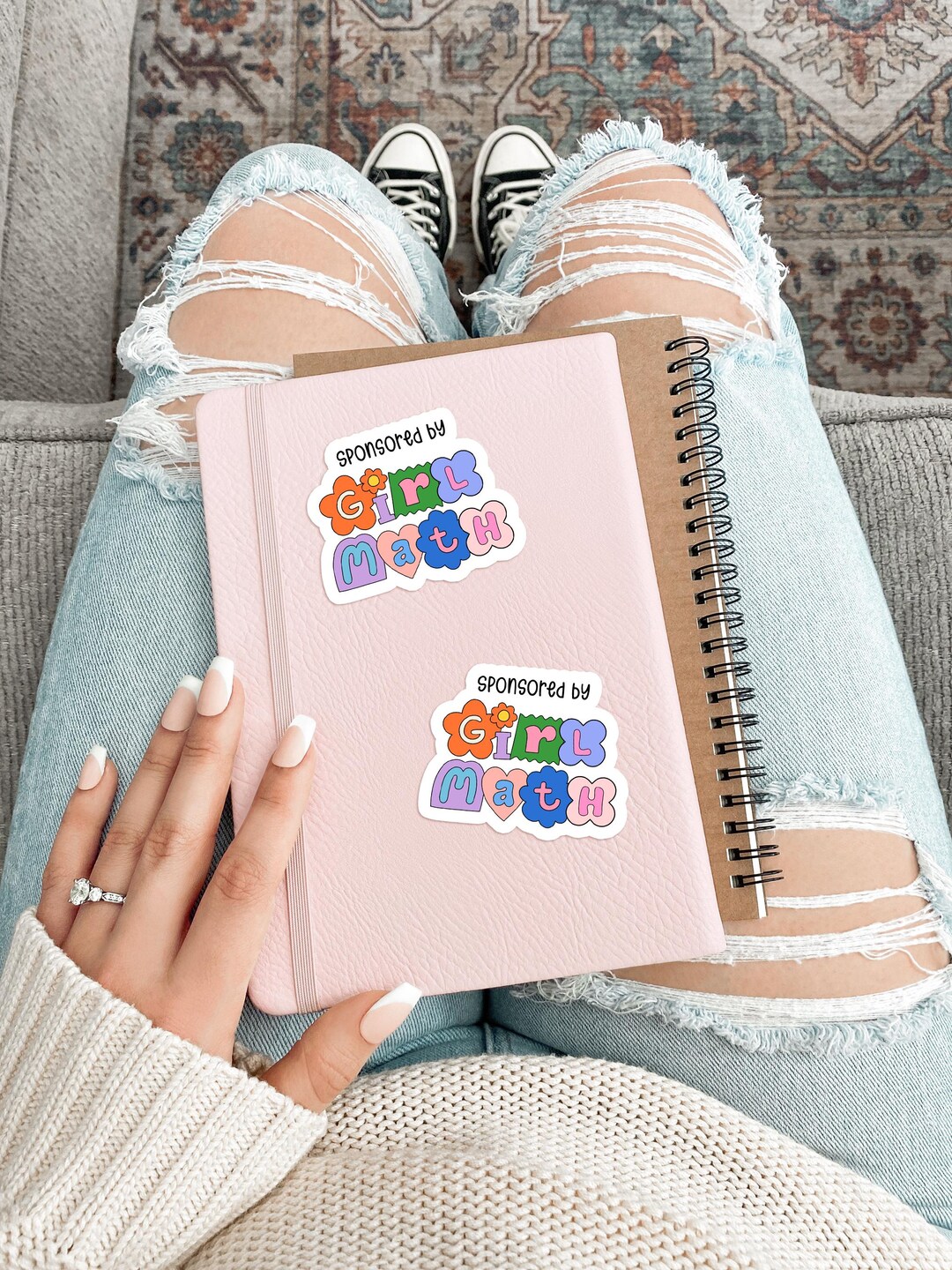 Girl Math Die Cut Vinyl Laminate Sticker Funny & Sassy Humor for Women ...