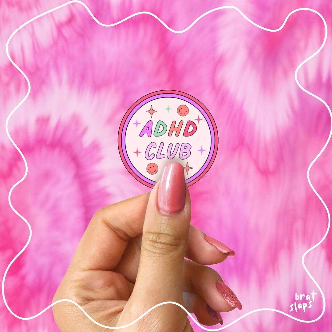 Celebrate ADHD Vibrant Laminated Vinyl Decal for ADHD Awareness ...