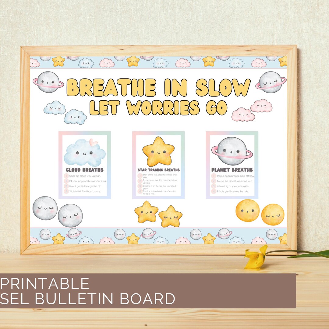 Mindfulness Bulletin Board: Star & Cloud Breathing Exercises (PDF ...