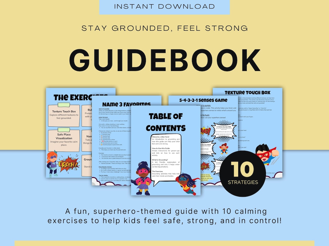 Superhero-themed Grounding Exercises for Kids | Calming SEL Activities ...