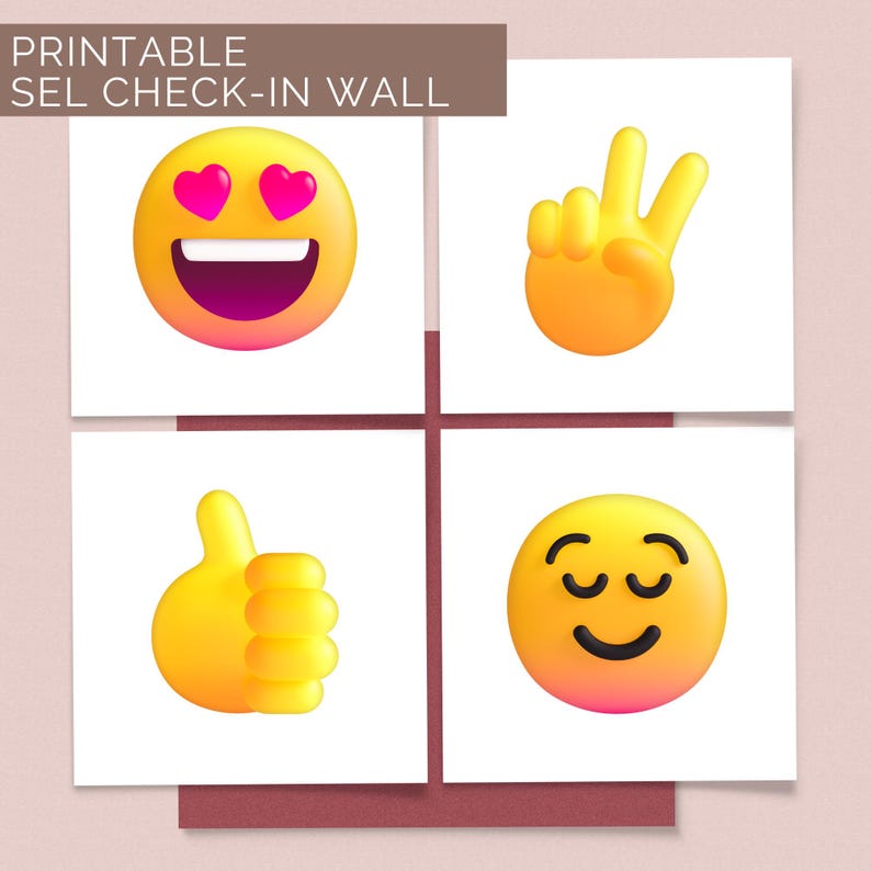 Emoji Social Battery Bulletin Board Kit: Classroom SEL Decor (printable ...