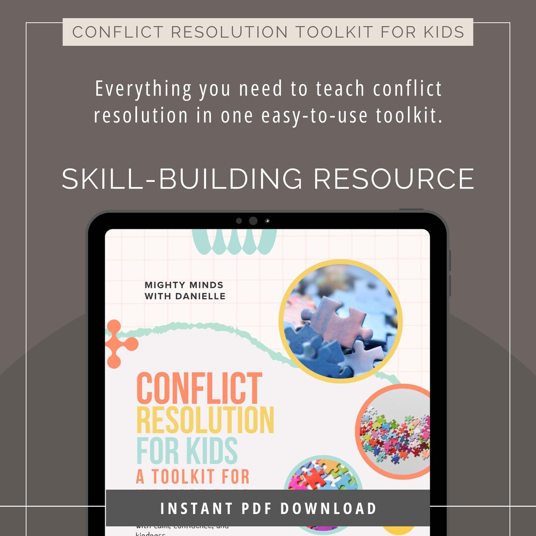 Conflict Resolution Toolkit for Kids | SEL Activities (digital Download ...