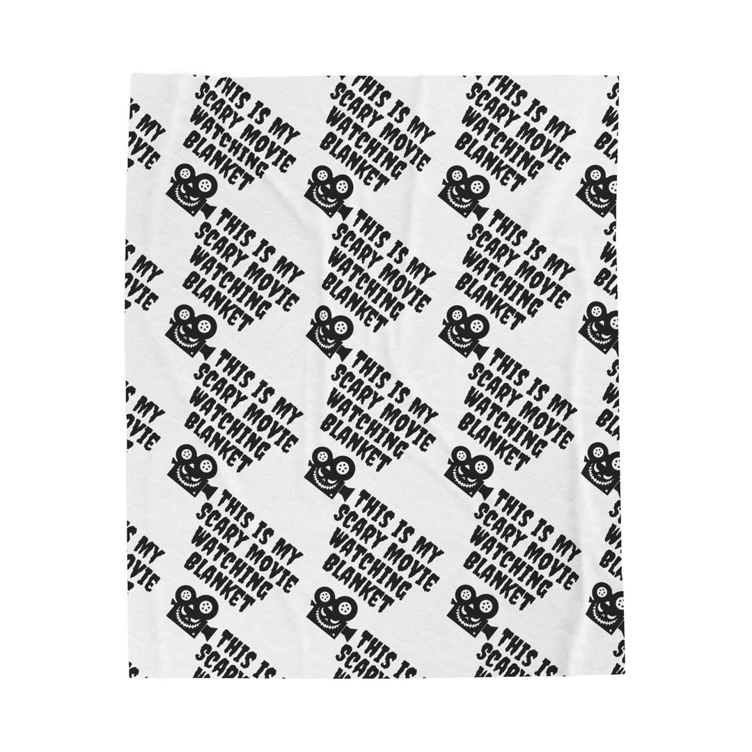 Repeating Scary Movie Watching Cozy Throws, Halloween Gift, Horror ...