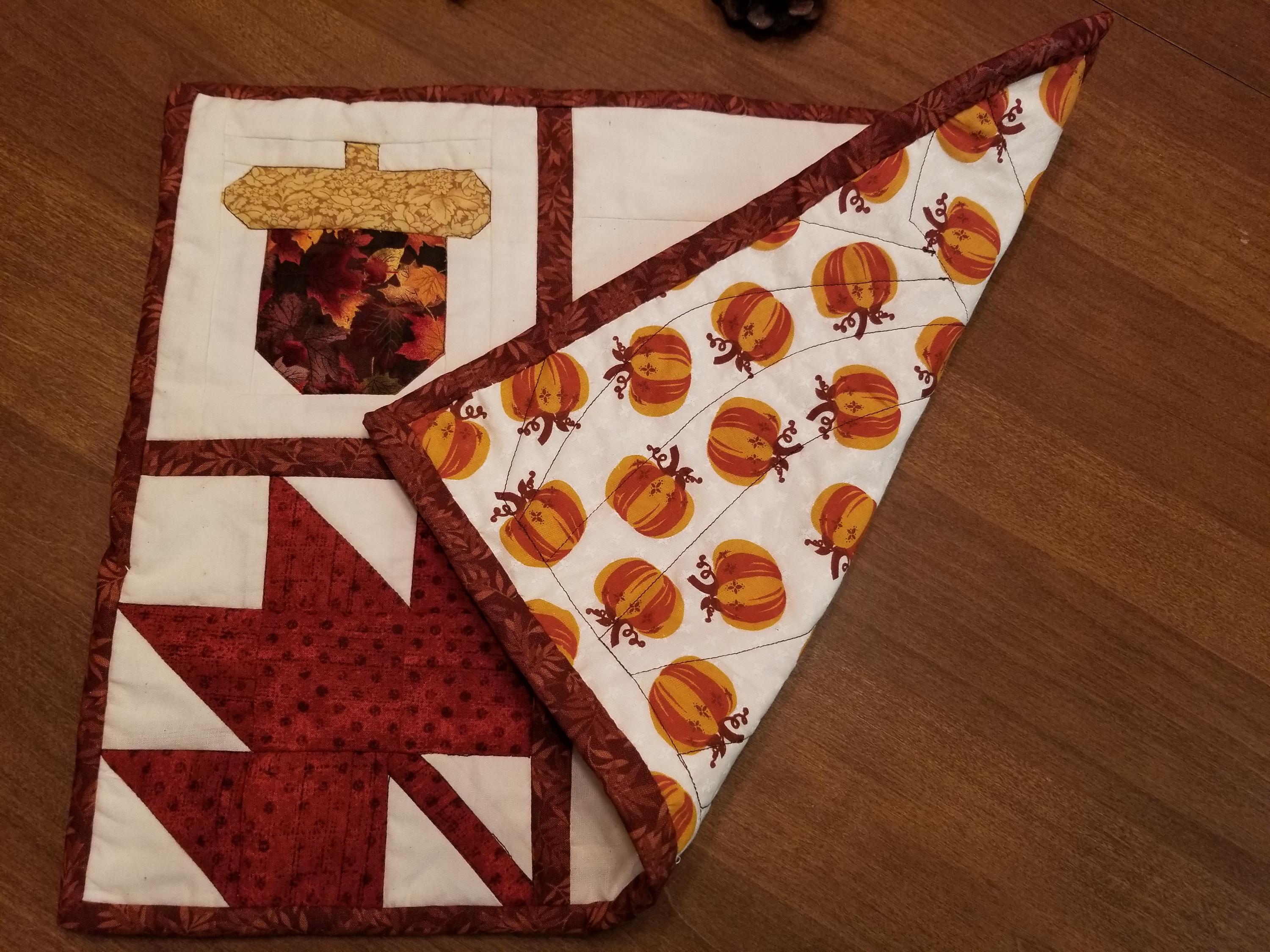 Fall/autumn/pumpkin/thanksgiving Placemats/holiday/acorn/maple Leaf ...