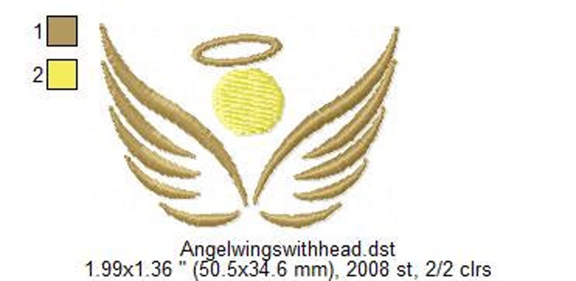 Angel Wings Mini Embroidery Design - Etsy Australia