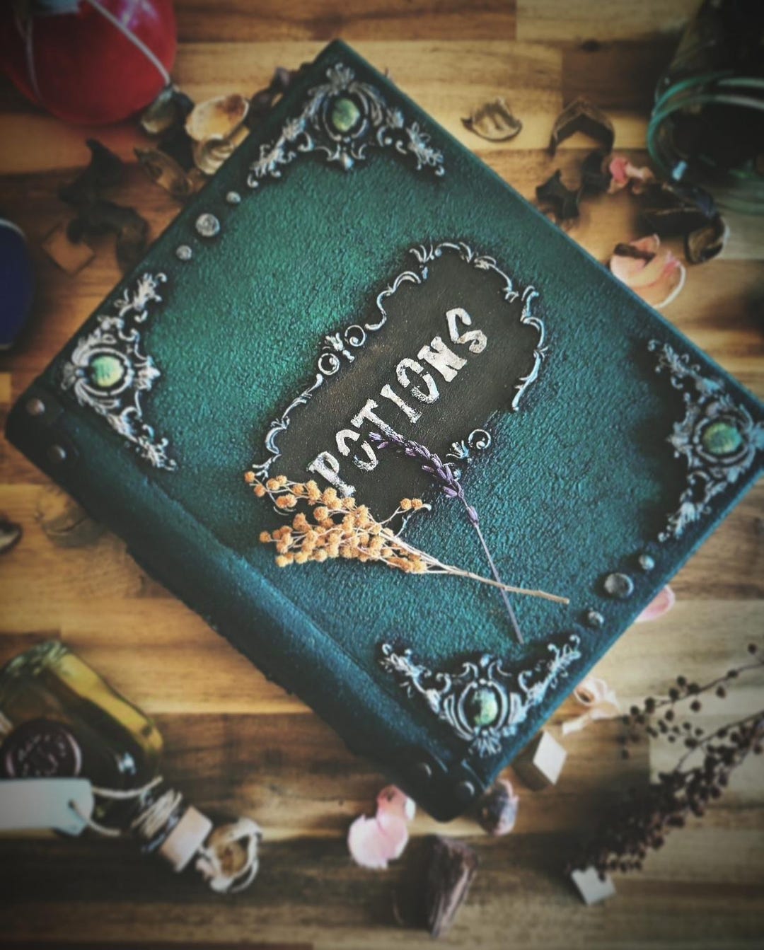 Magic Book Storage Box, Handmade Grimoire, Secret Storage Box for Magic ...