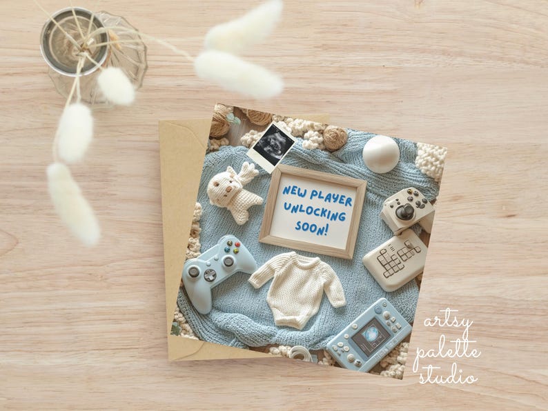 Boy Pregnancy Announcement, Blue Gender Reveal (digital Download) - Etsy