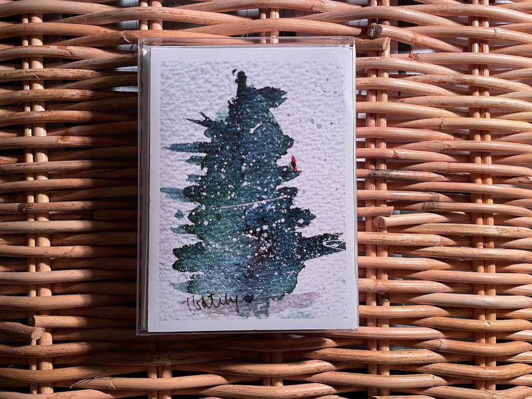 Christmas Tree Boxed Set of 8 Note Cards - Etsy