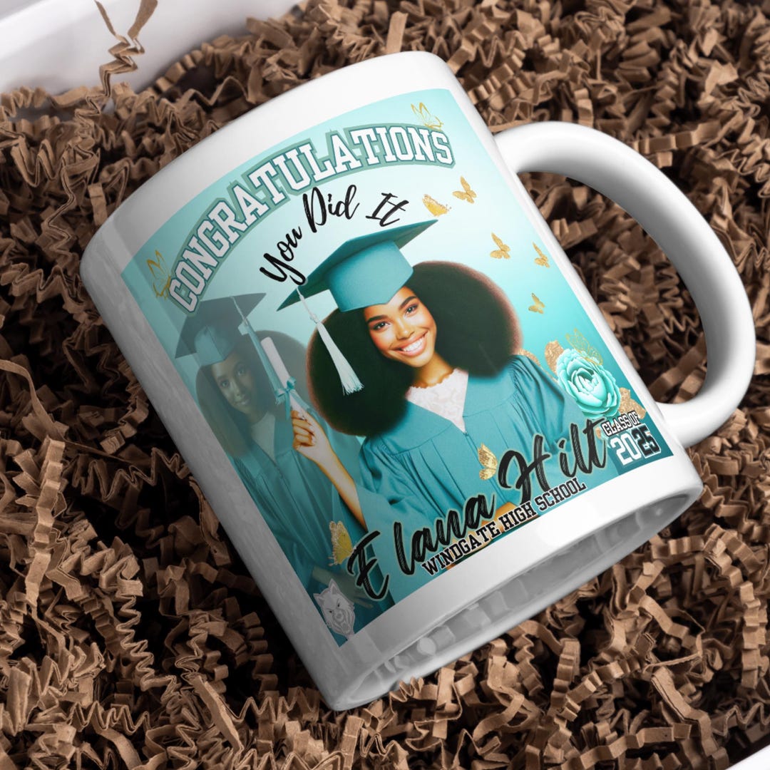 Custom Graduation Mug – Personalized Class of 2025 Gift for Grads ...