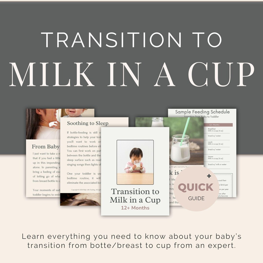 Quick Guide - Transition to Milk in a Cup - 12+ Months - Etsy