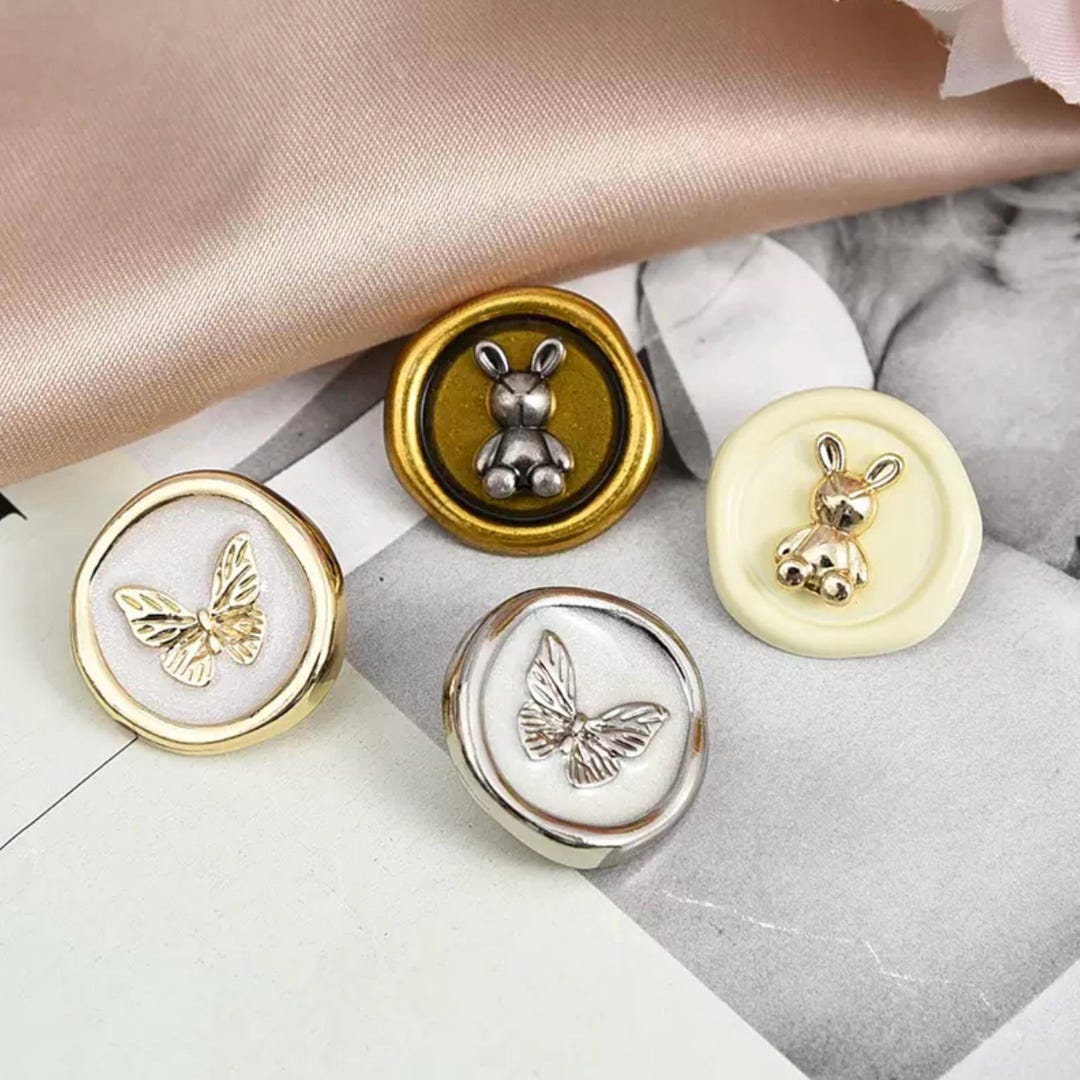 Chanel-style Rabbit Butterfly High-end Button for Sewing-blazer/jacket ...