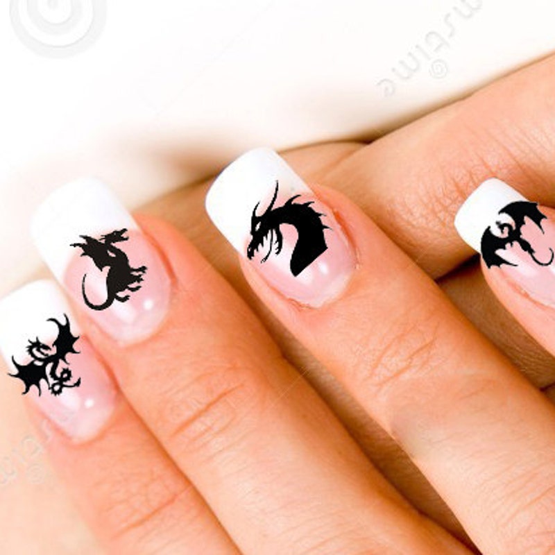 Dragon Nails Nail Art - Etsy