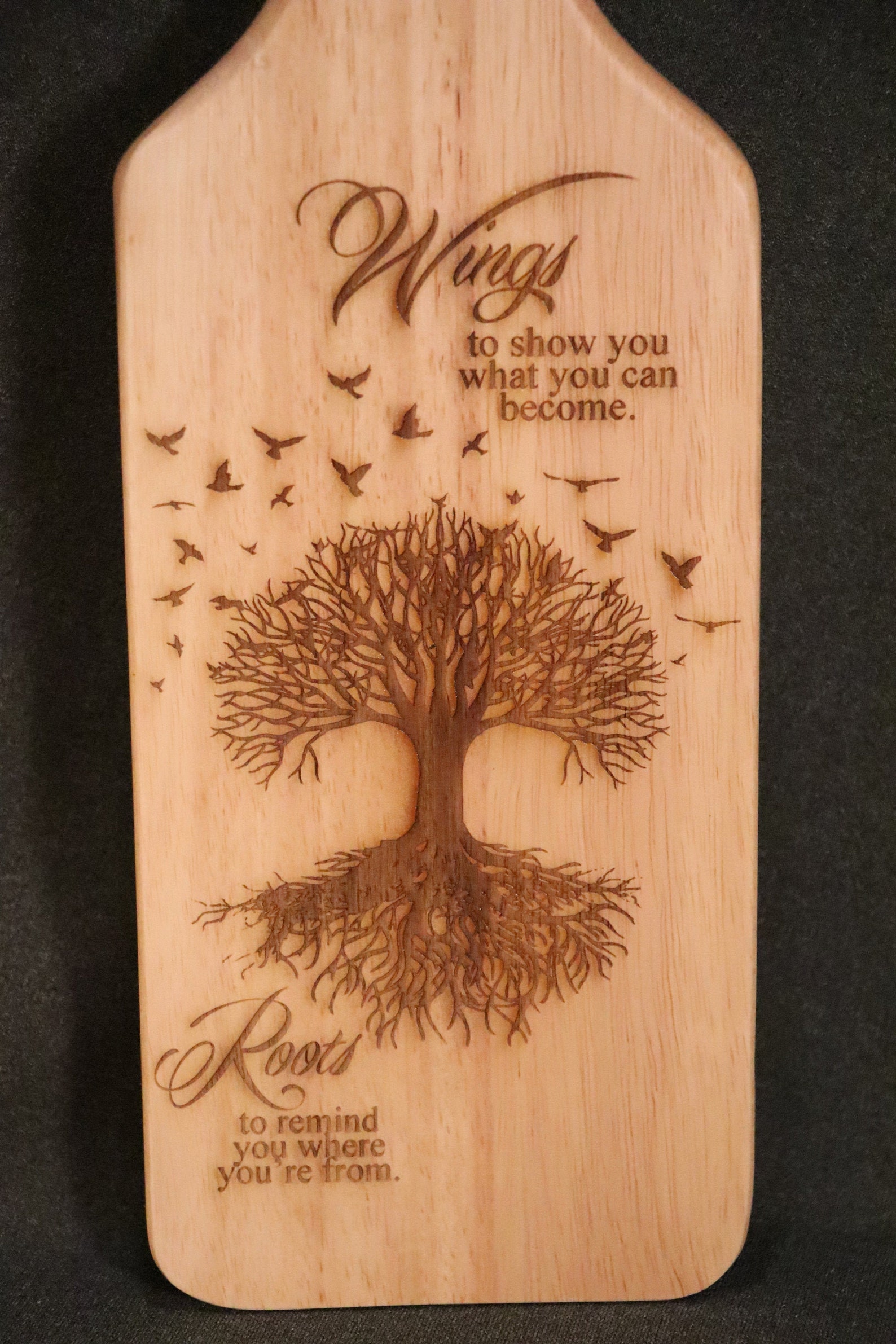 Root & Wings Tree of Life White Oak Sign 20 In. Long by 4 3/4 - Etsy
