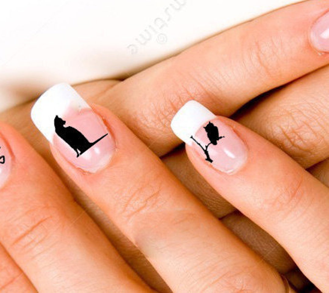 24 Featherd and Fur Fun Nail Decals - Etsy