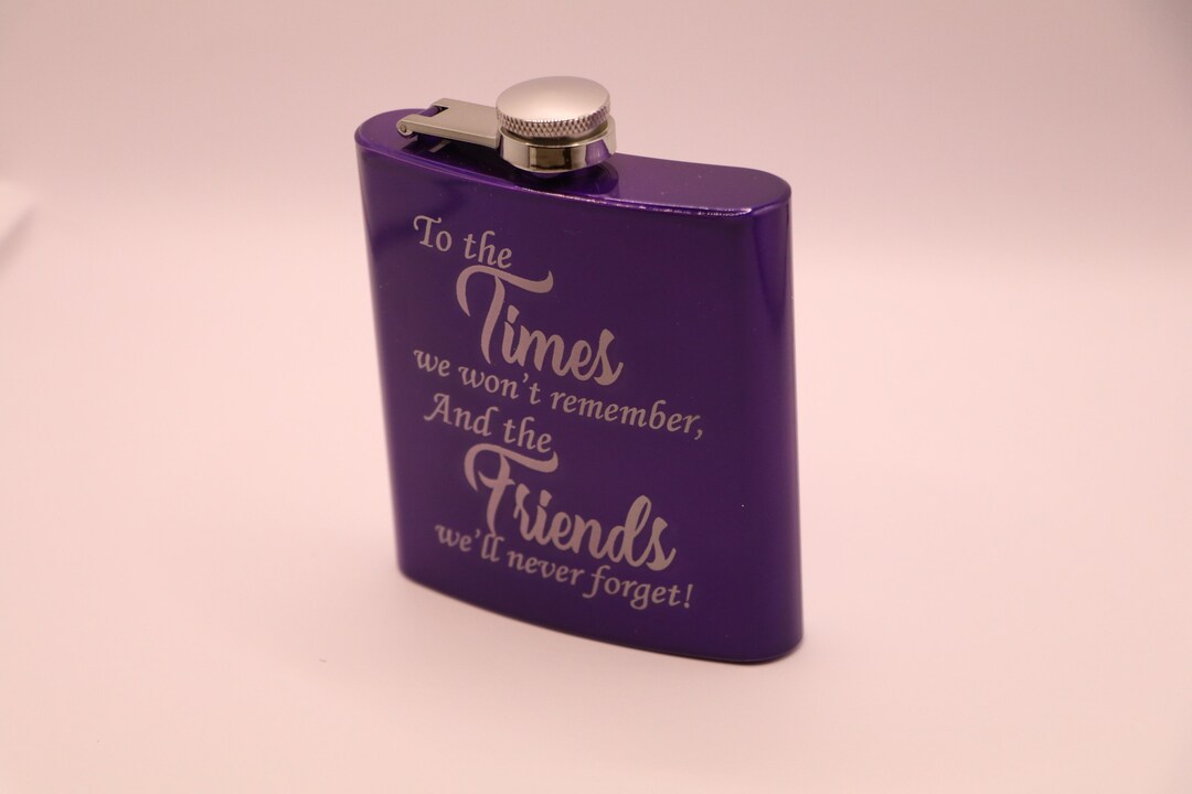 Engraved Stainless Steel Flask: Funny Friend Gift, 6 Oz. - Etsy
